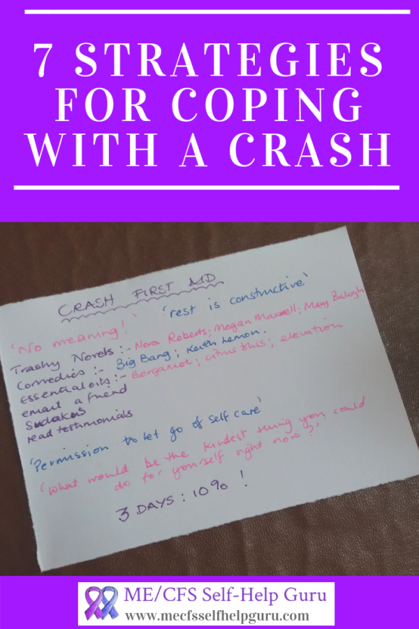 7 Ways to Cope with a ME/CFS Crash | The ME/CFS Holistic Coach